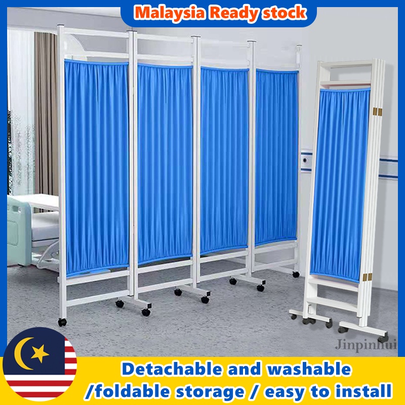 🔥Ready Stock🔥Screen Medical hospital medical iron fabric partition ...