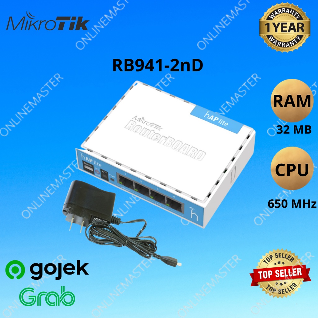 Mikrotik Router Wireless RB941-2nD (hAP-Lite) | Shopee Malaysia