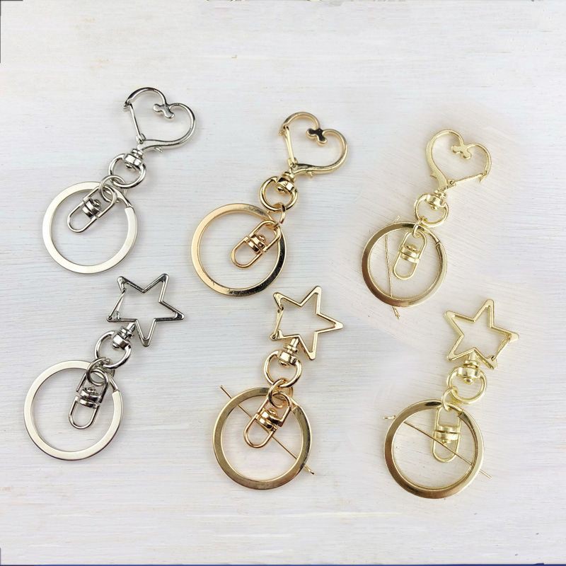 🇲🇾Standard Cable Love Heart Key Chain Epoxy Acrylic Accessories ...