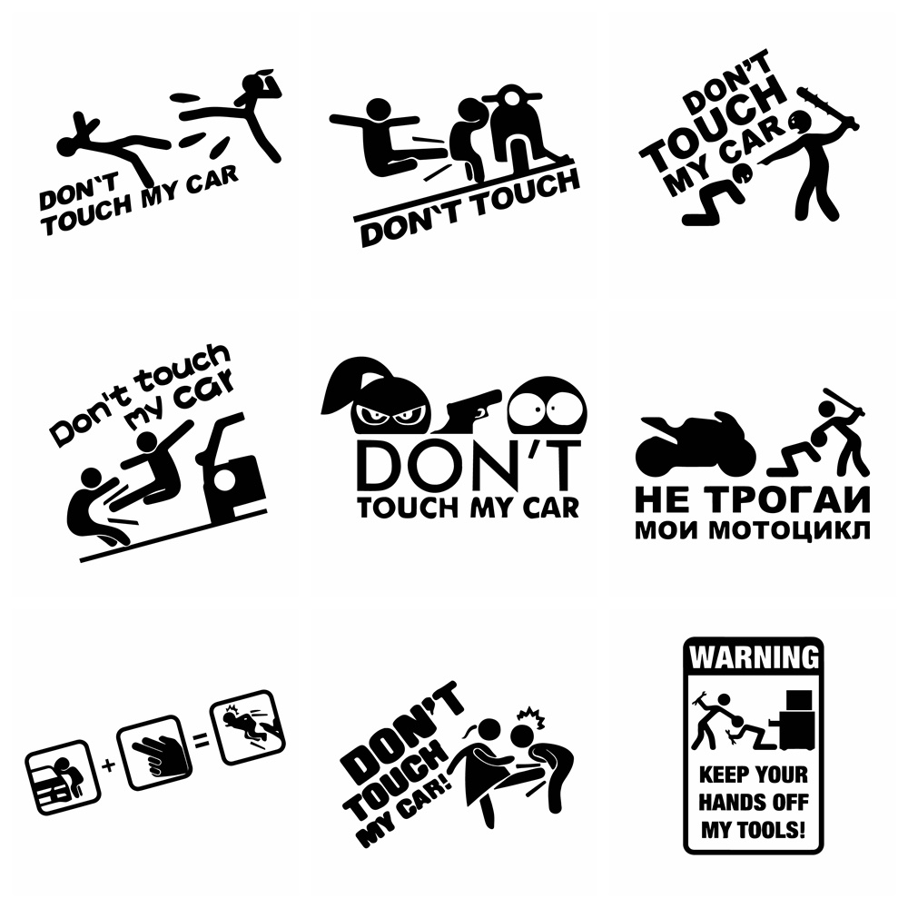 Free Shipping Dont Touch My Car Cars Sticker Funny Creative Wrap Vinyl