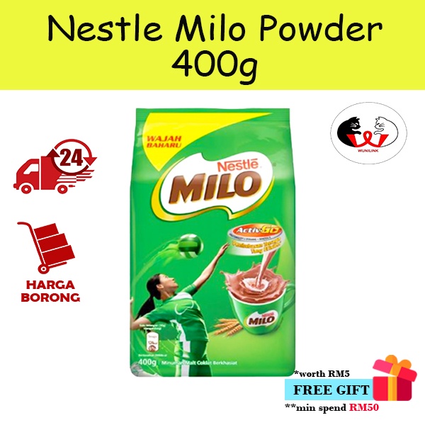 Nestle Milo Activ-Go Chocolate Malt Drink Powder Softpack [400GM ...