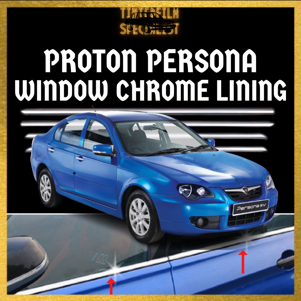 Proton Persona Old Window Chrome Lining (4Pcs/Set) / Proton Persona ...