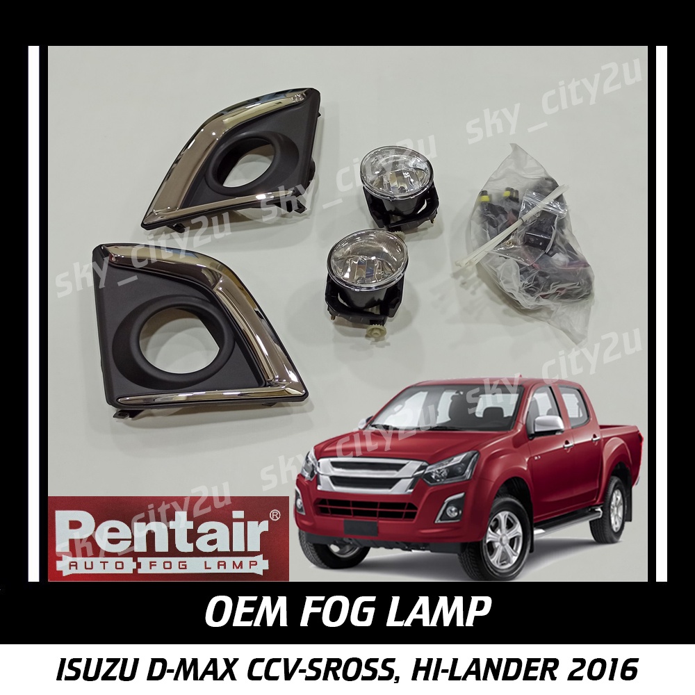 Isuzu D-Max CCV-Sross Hi-Lander 2016 2017 2018 Dmax Oem Fog Lamp High ...