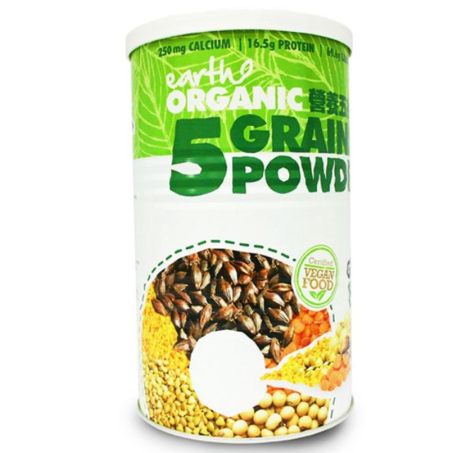 EARTH LIVING ORGANIC 5 GRAINS POWDER 500 GM 有机五谷粉 Exp:2/2026 | Shopee ...