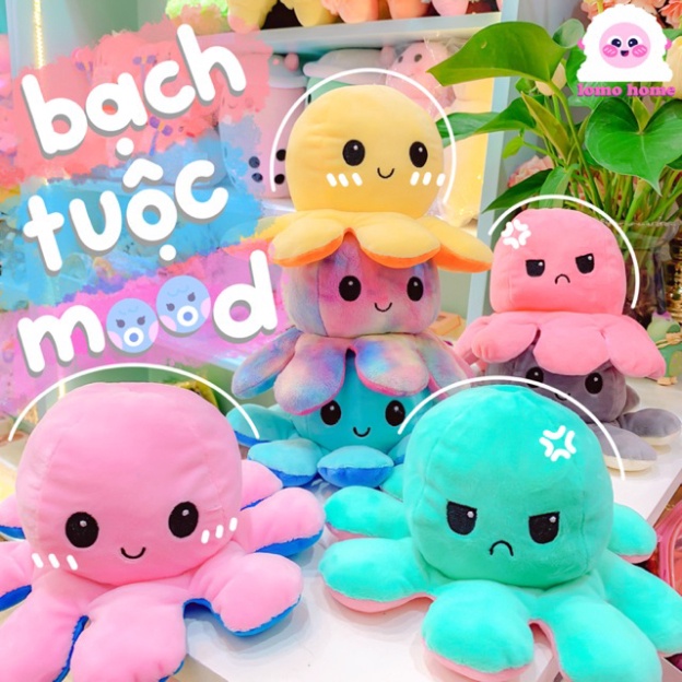 Double-sided Emotional Octopus Teddy Bear | Shopee Malaysia