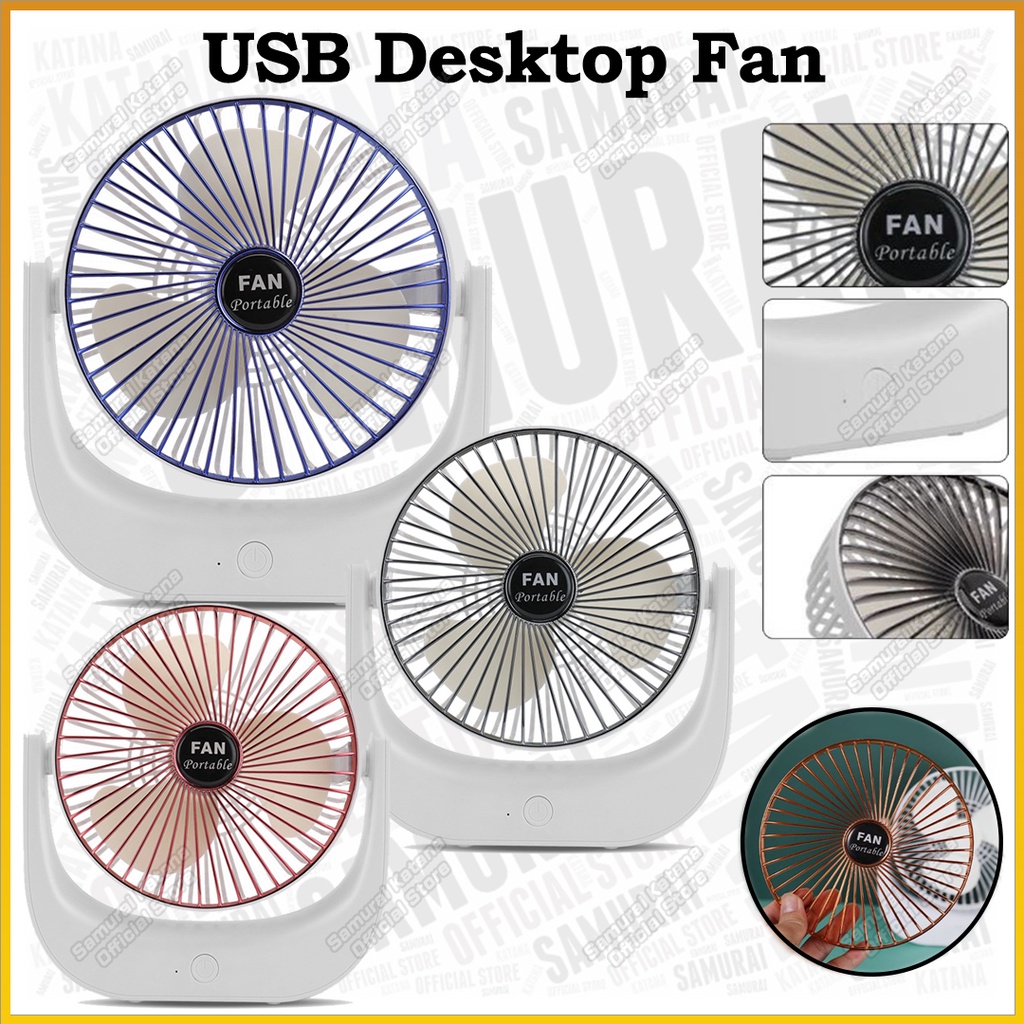 Mini Fan USB Desktop Fan Strong Wind Portable Table Fan Rechargeable ...