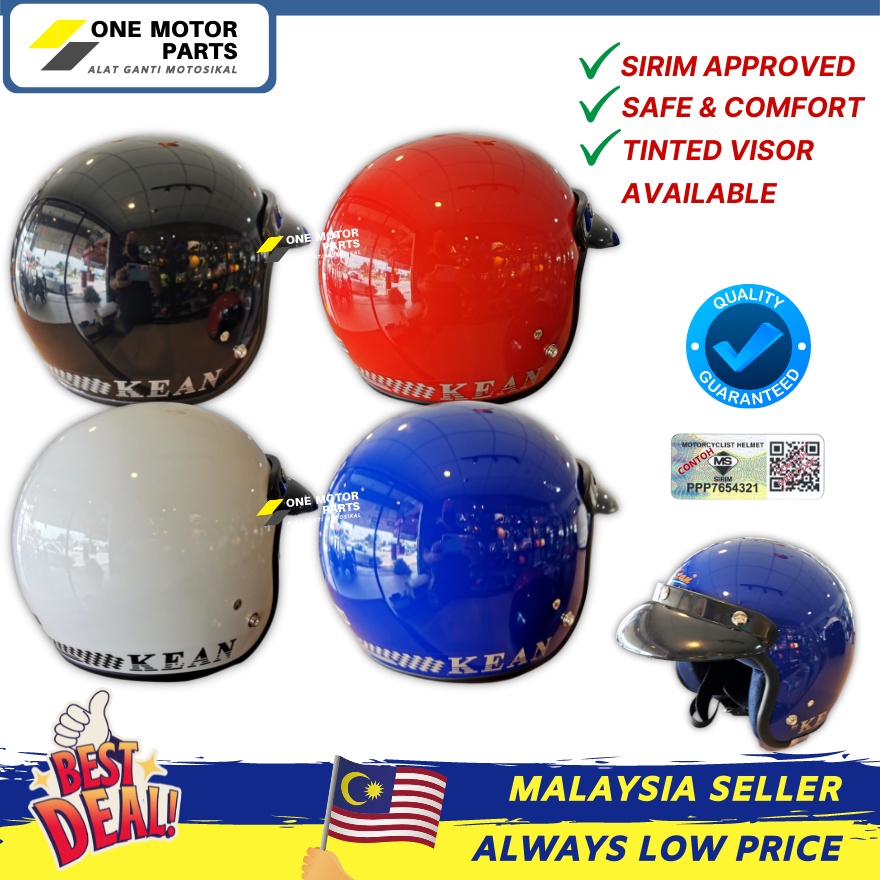 SIRIM Helmet Motosikal Top Quality Safety Helmet Topi Keledar dgn Visor ...