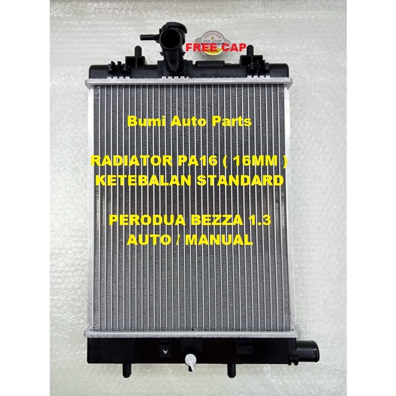 ( FREE CAP ) Radiator Bezza Auto / Manual - 1.3 Tangki Air Kereta ...