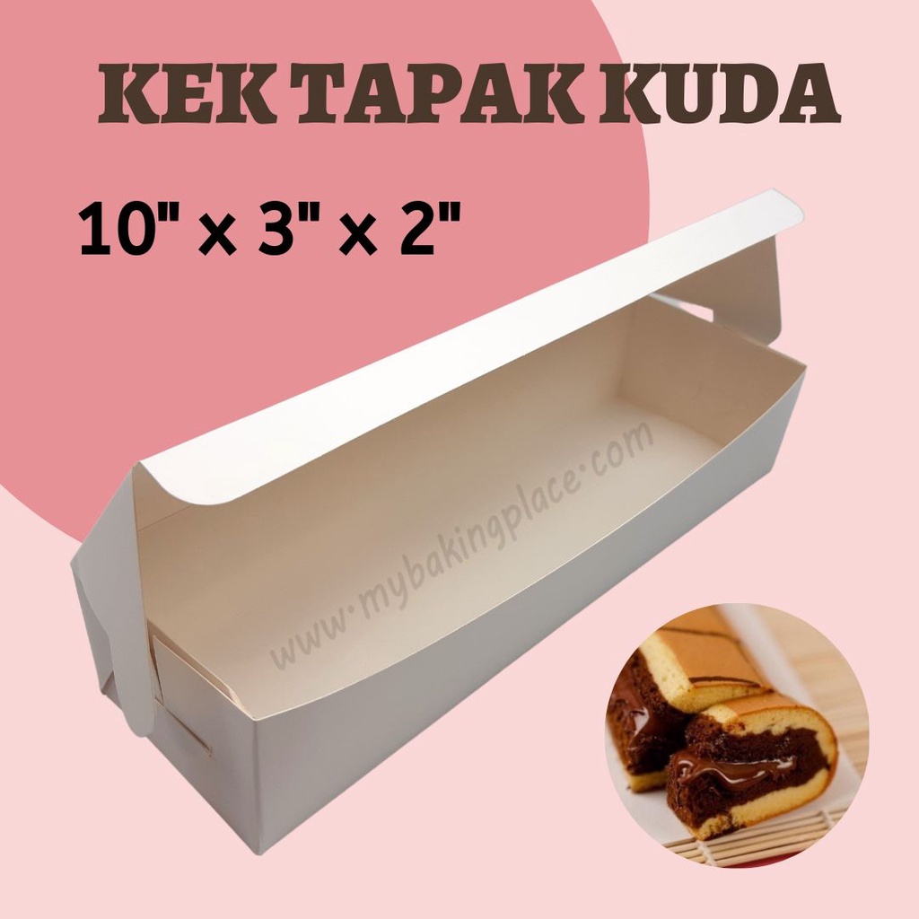 Kotak Kek Tapak Kuda Cake Box Swiss Roll Box Kotak Kek Kotak Murah ...