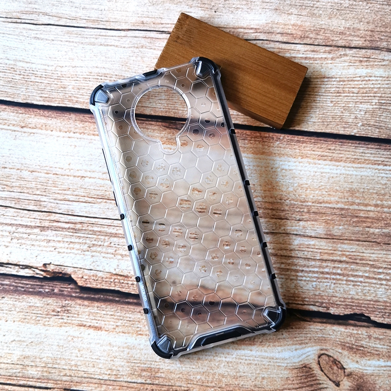 For Xiaomi Poco F2 Pro Case Drop Resistant Translucent Honeycomb ...