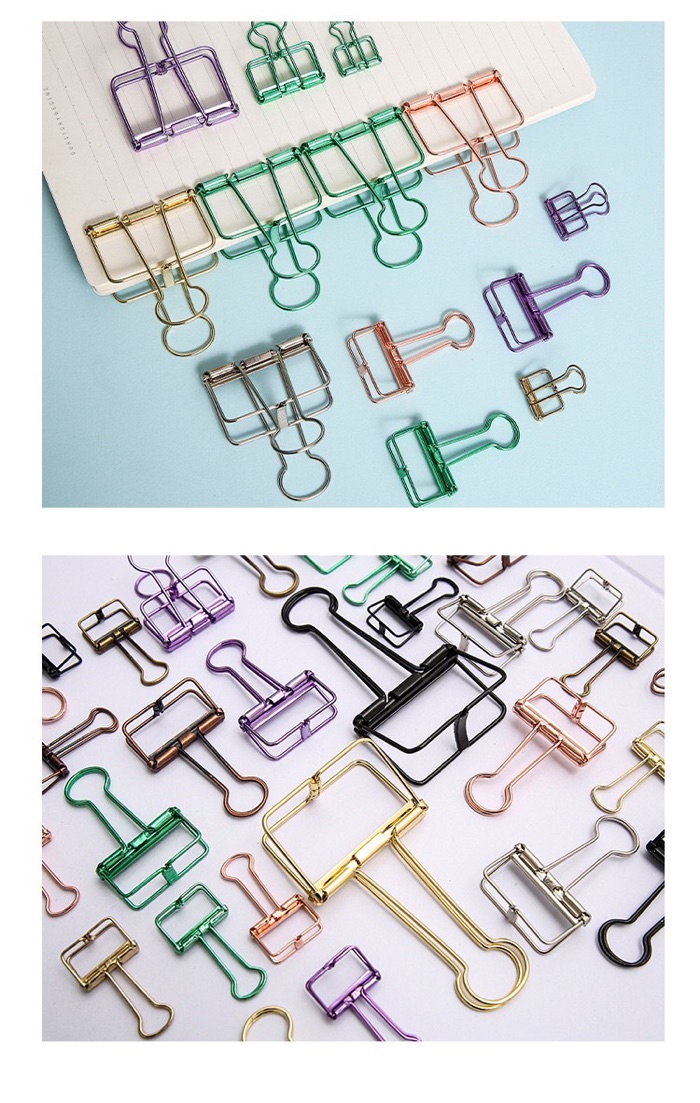 [PAPER CLIP] Giftandtape Bronze Rose Gold Colour Colourful Paper Clip ...