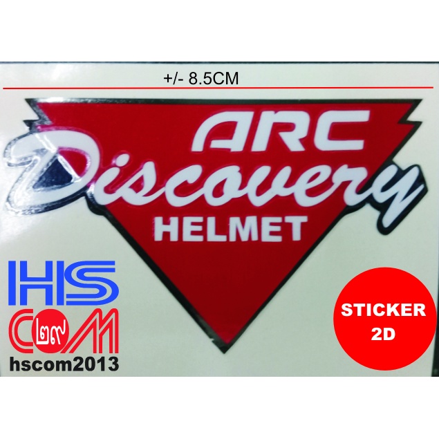 0165 STIKER Sticker HELMET ARC DISCOVERY ORACAL CLEAR COATED STICKER 2D ...