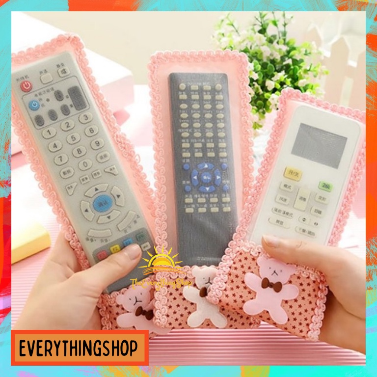 TV Remote Control Cover Case Organizer Lace Television Protection Shock ...