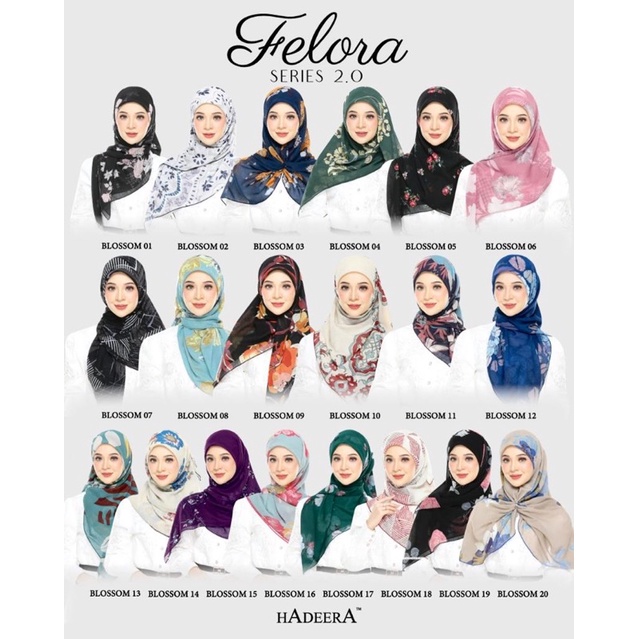 🌺Hadeera Felora Series 2.0🌺 | Shopee Malaysia