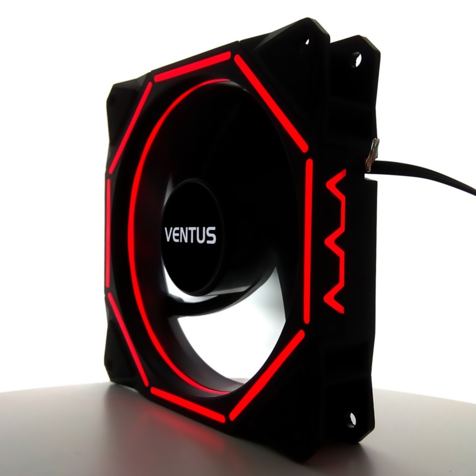 New Ventus Protonic RED LED casing fan Vs Aigo Segotep Cooler Master ...
