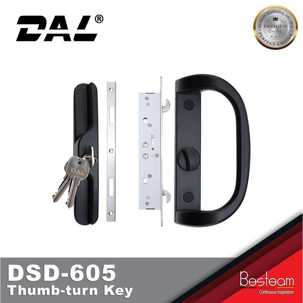 DAL DSD-605 Sliding Door Lock with Thumb Turn Key | Shopee Malaysia