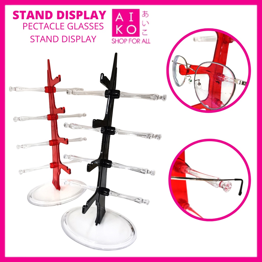 (AIKO) SPECTACLE GLASSES STAND DISPLAY RACK CERMIN MATA STAND GLASSES ...