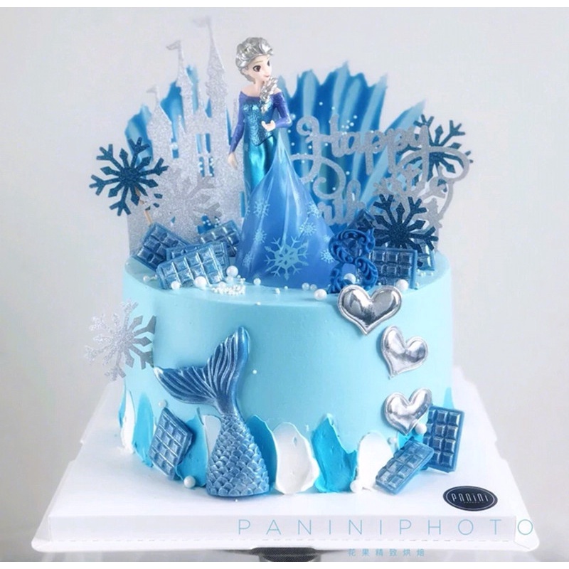 Frozen Cake Topper Elsa Princess Decoration Disney Toy | Shopee Malaysia
