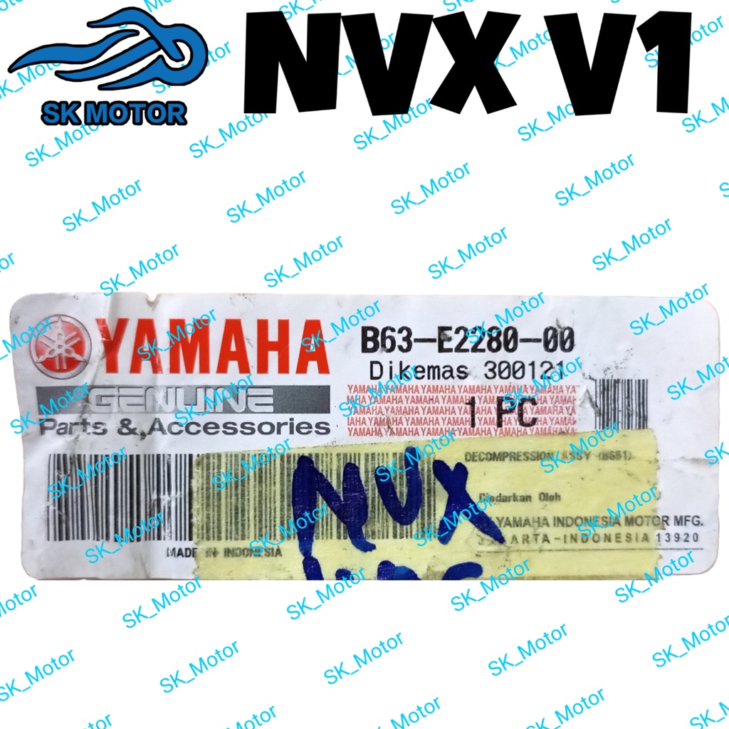 Yamaha NVX 155 V1 V2 / N-MAX NMAX N MAX V1 V2 Original Decompression Assy / Timing Gear B63 BBP ...