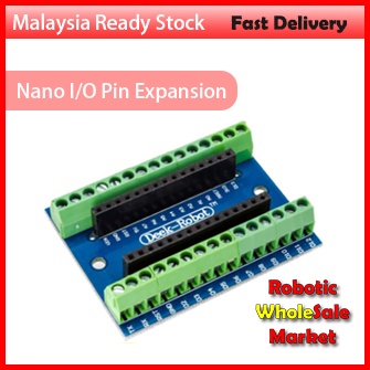 SOLDERED Nano I/O Pin Expansion Terminal Adapter Block Screw Shield V1 ...