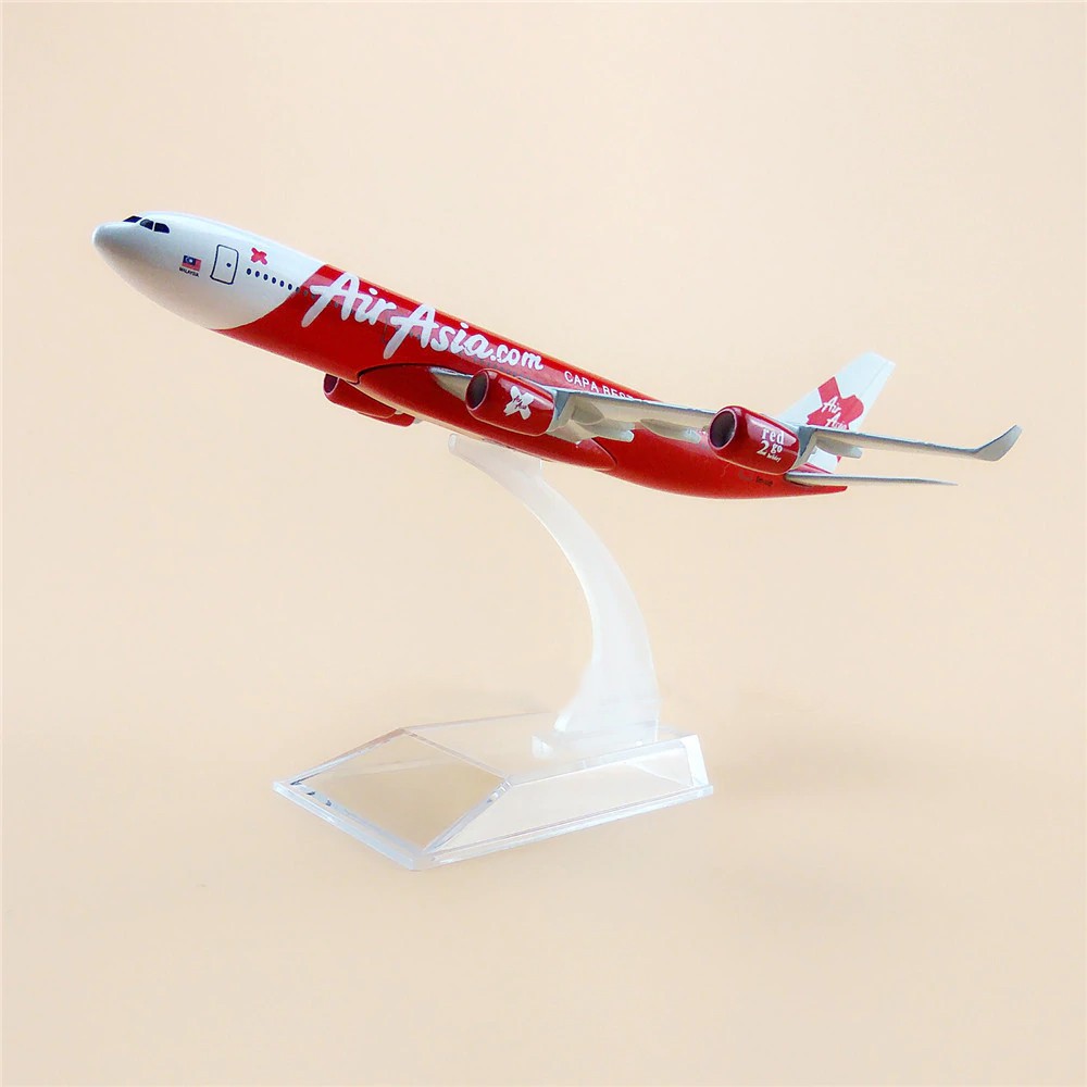 Air Asia X Aircraft A340 Airbus 340 Model Airplane Model Die Cast 16cm ...