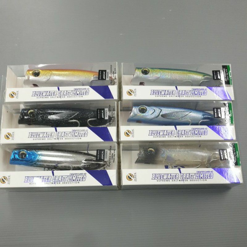 ZEREK JET POPPER PUG FACE POPPER LURE # LIGHT POPPING SERIES # UMPAN ...