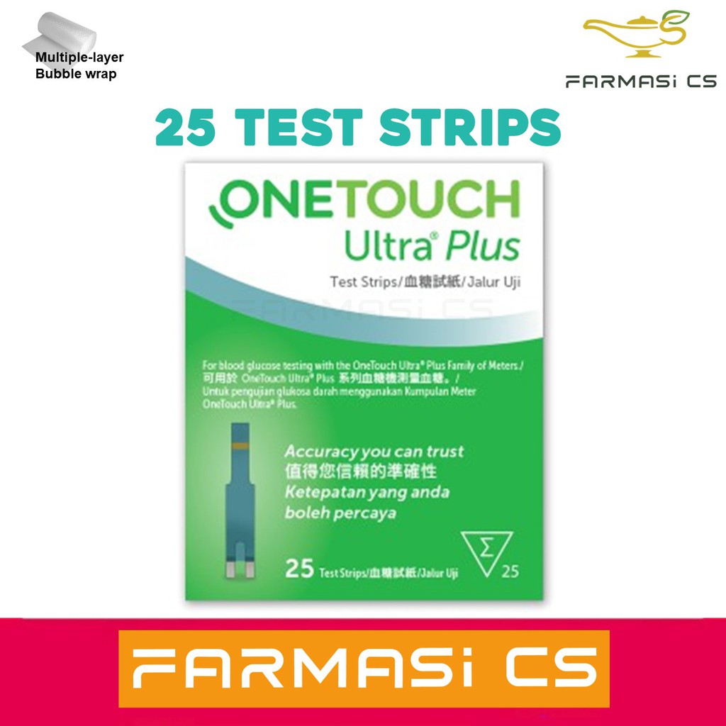 OneTouch Ultra Plus 25 Test Strips EXP:04/2026 [ One Touch / Blood ...