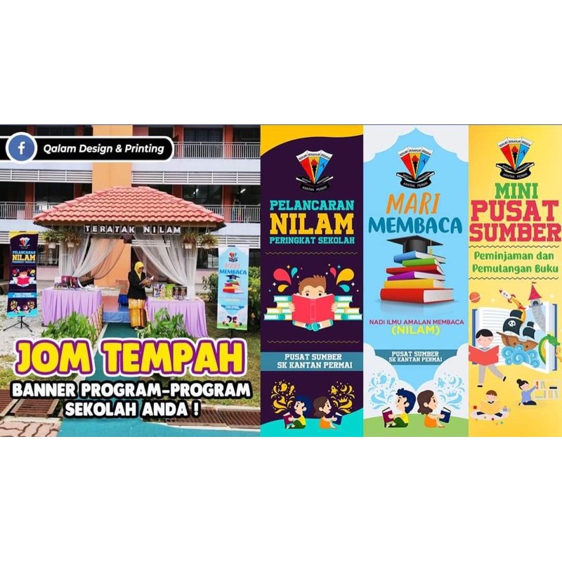 Bunting Program Sekolah (Edit nama & Cetak) | Shopee Malaysia