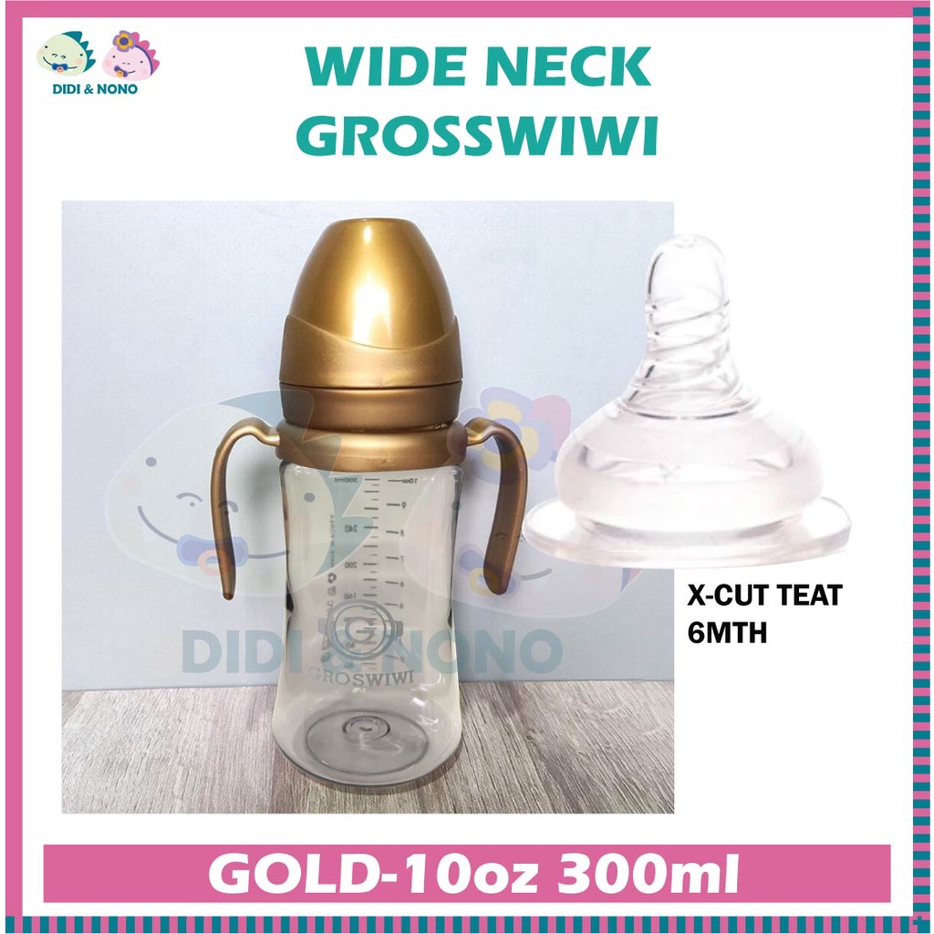 GROSS BABY BOTTLE WIDE NECK baby Bottle puting besar cross cut | Shopee ...