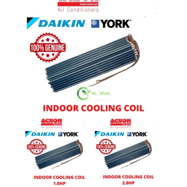 DAIKIN YORK ACSON WALL MOUNTED INDOOR COOLING COIL, * 1.0hp, 1.5hp, 2 ...