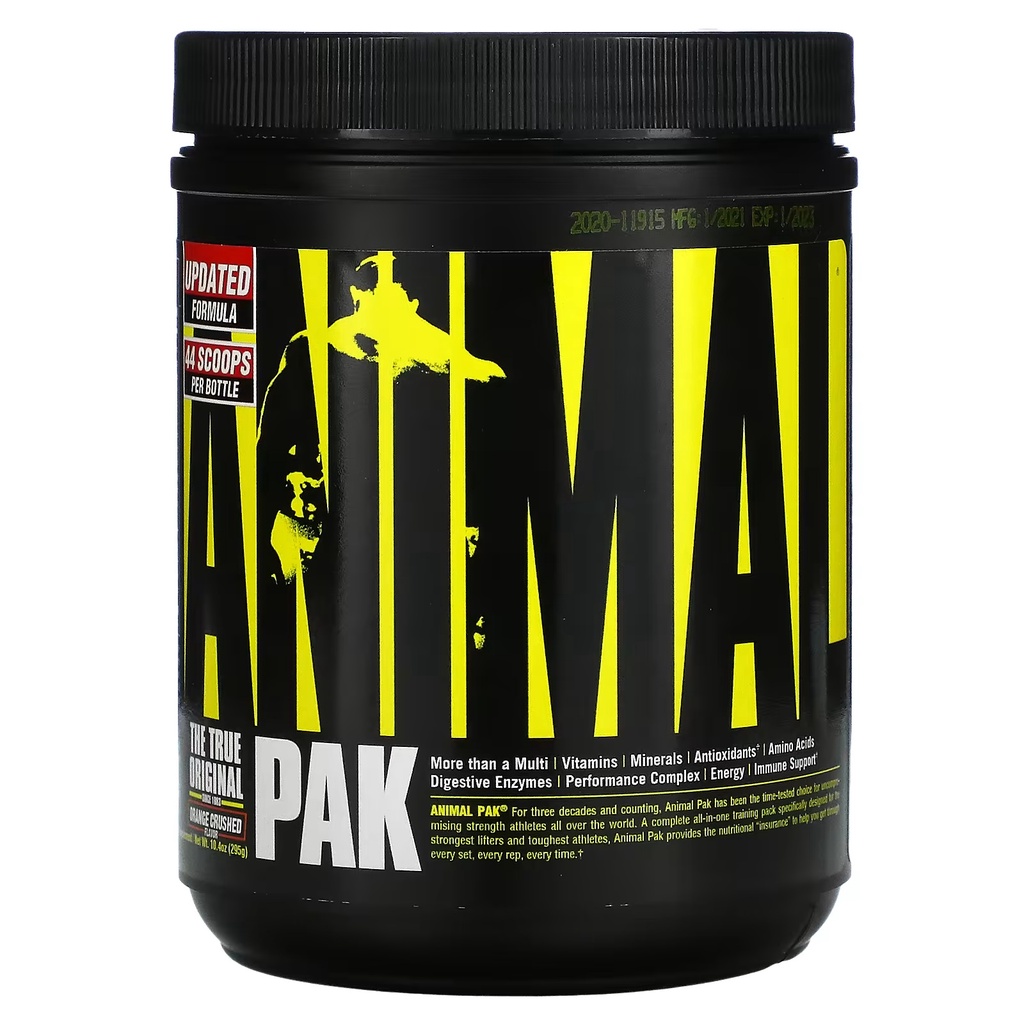Universal Nutrition Animal Pak Training Powder Orange Flavor 295g