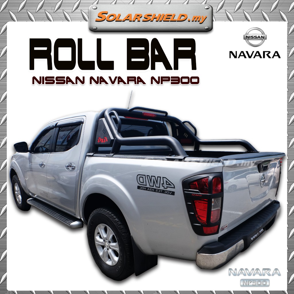 Nissan Navara NP300 Matte Black Roll Bar 4x4 Roll Bar 4X4 Sport Bar 4X4 ...
