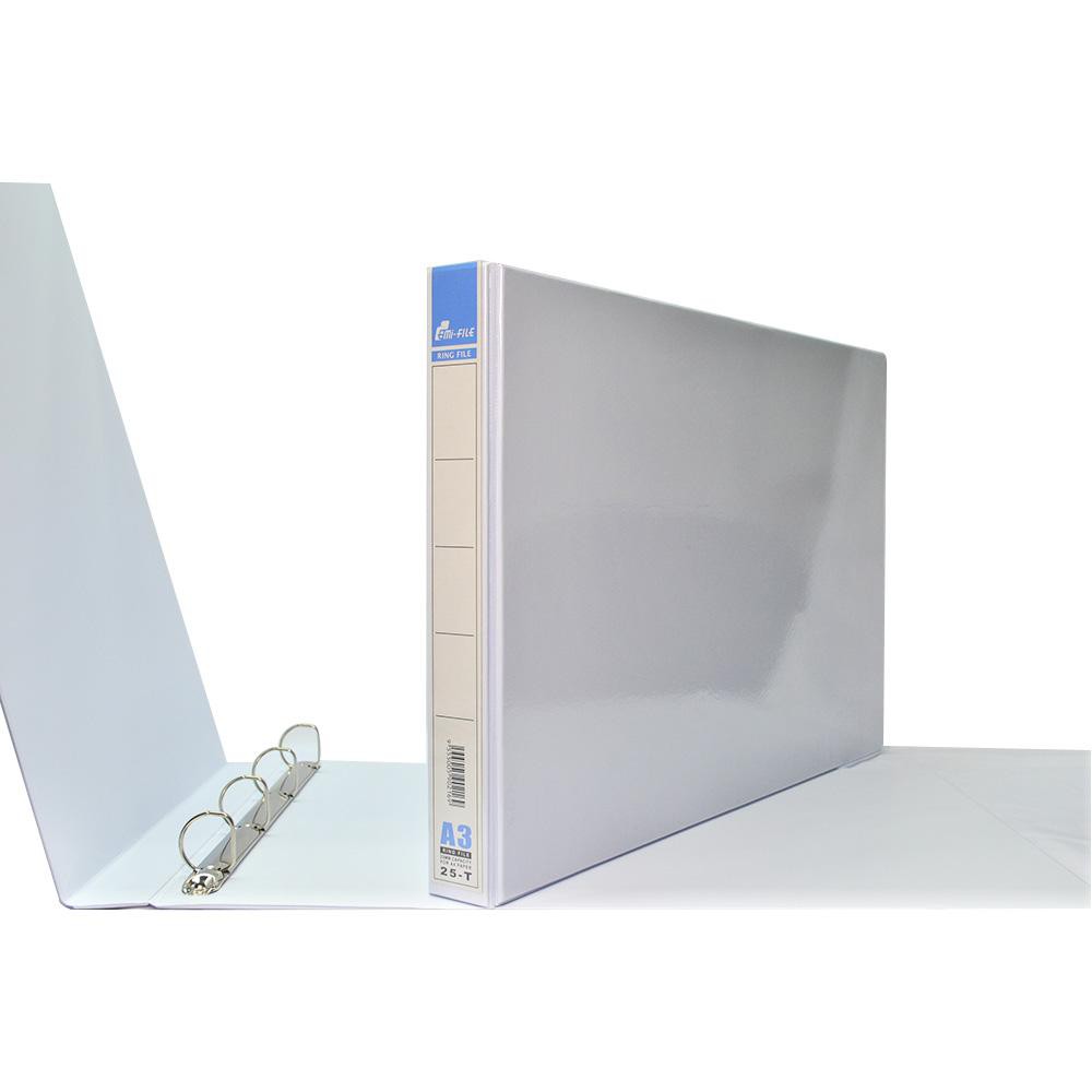 EMI A3 Landscape 25mm 4D-Ring FILE - White - 1PC | Shopee Malaysia