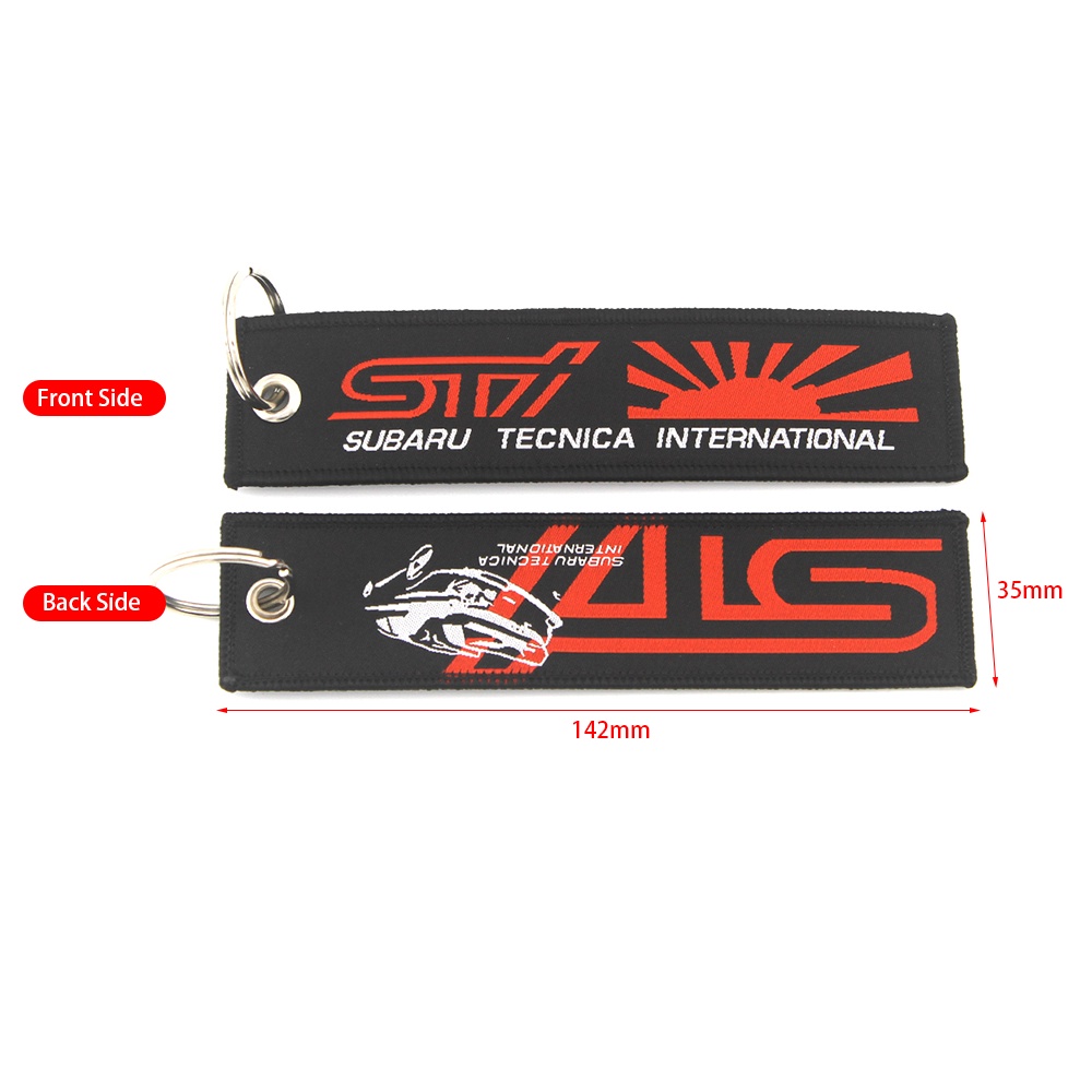 Mugen STI Bride Nylon Car Key Ring For Jazz Fit GK5 Civic CRV Type R ...