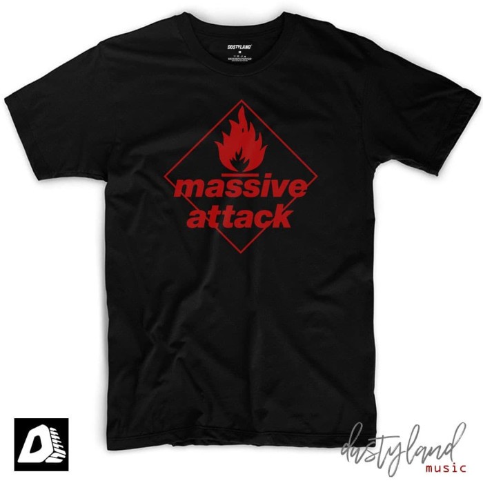 Massive ATTACK Band T-Shirt - RED LOGO TYPE | Shopee Malaysia