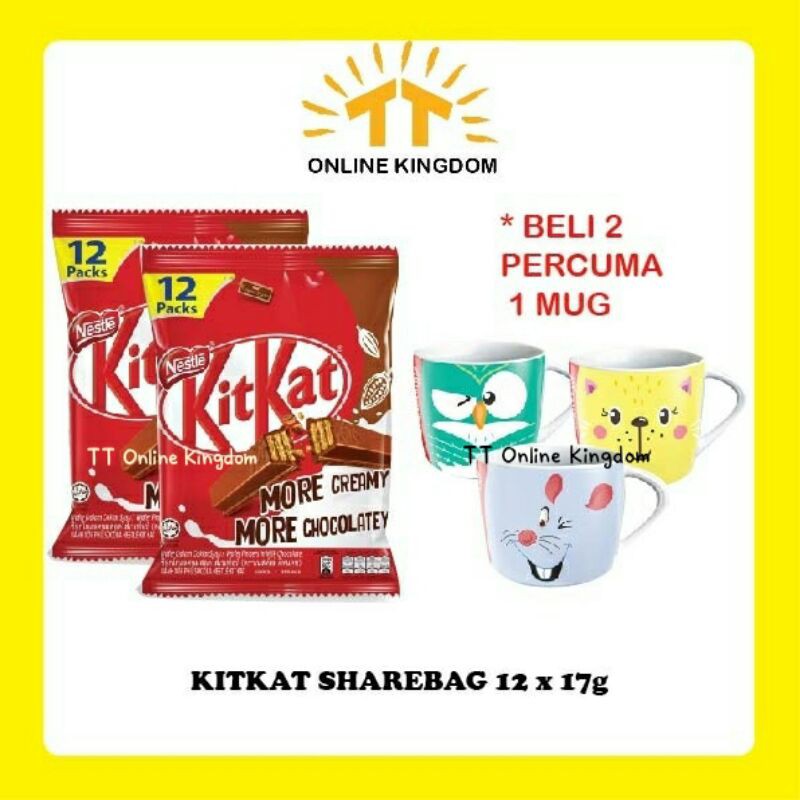 Nestle Kit Kat Share Bag 12x17g | Shopee Malaysia