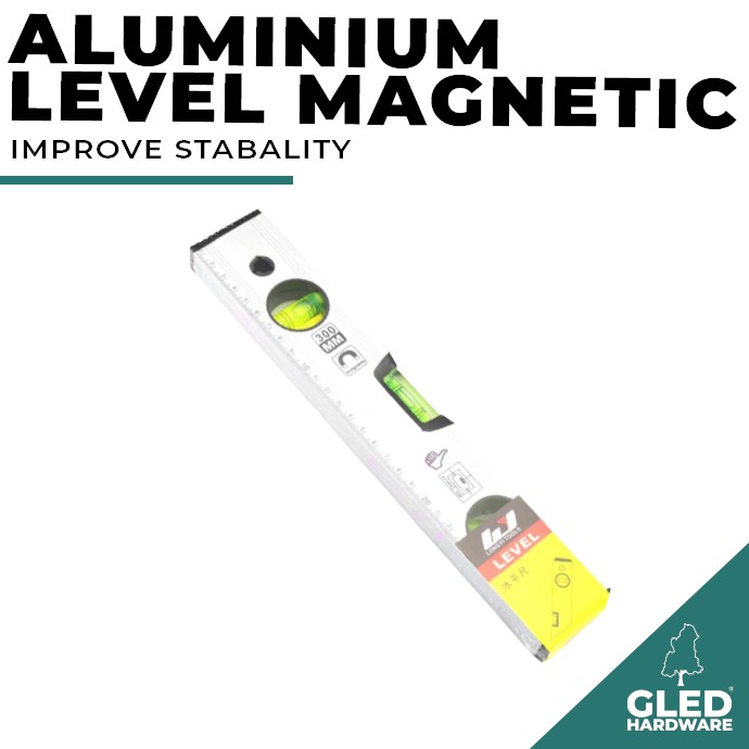 MAGNETIC ALUMINIUM ALLOY LEVEL RULER | PEMBARIS PENGUKUR ALUMINIUM ...