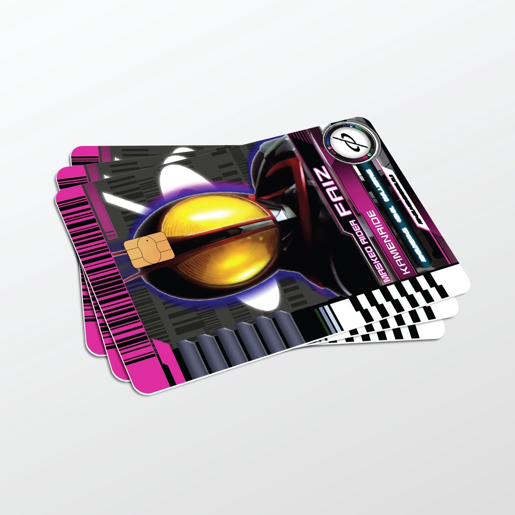Sticker Anime Kamen Rider Masked Rider Decade Faiz Double Stiker Card ...