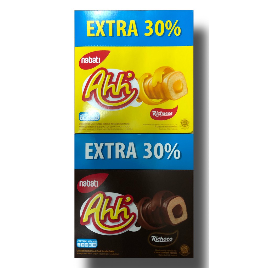 [HALAL] Nabati Ahh RICHOCO/RICHEESE Triple + Extra 20% 1pcs | Shopee Malaysia