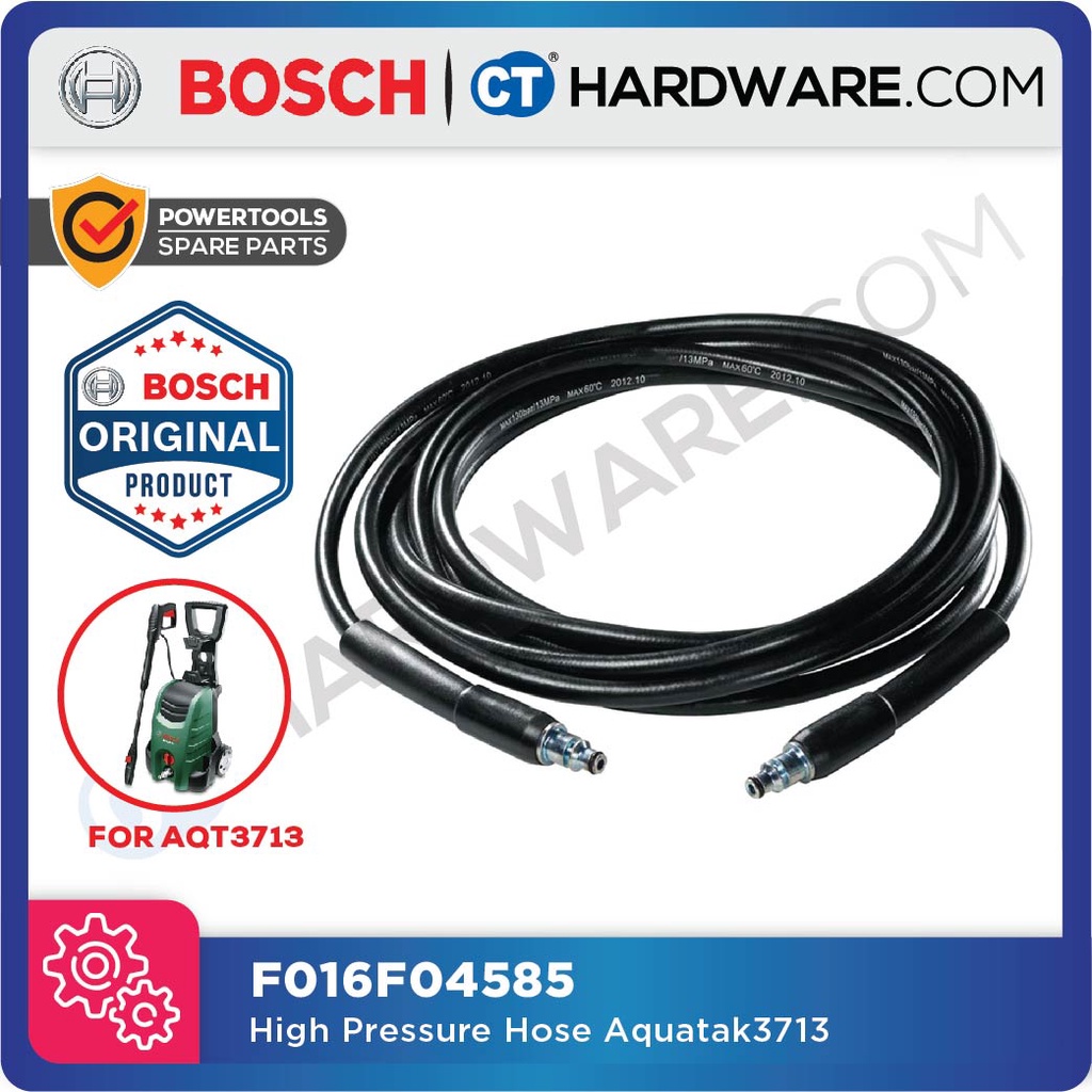 BOSCH F016F04585 HIGH PRESSURE HOSE FOR AQUATAK3713 / 3310 / 3311 ...
