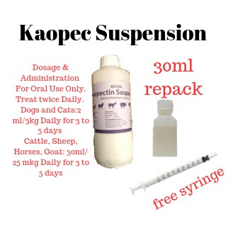 Ubat Cirit Birit Kaopec Suspension untuk Anjing,Kucing Dll (Repack 30ML ...