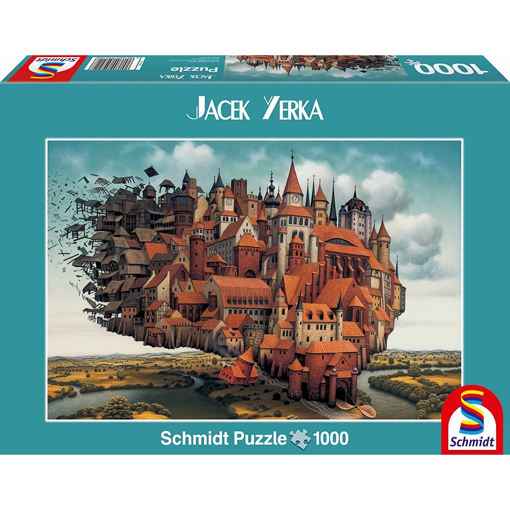 ORIGINAL !!! Schmidt jigsaw puzzle 1000 pcs Flying Castle Sky City Made ...
