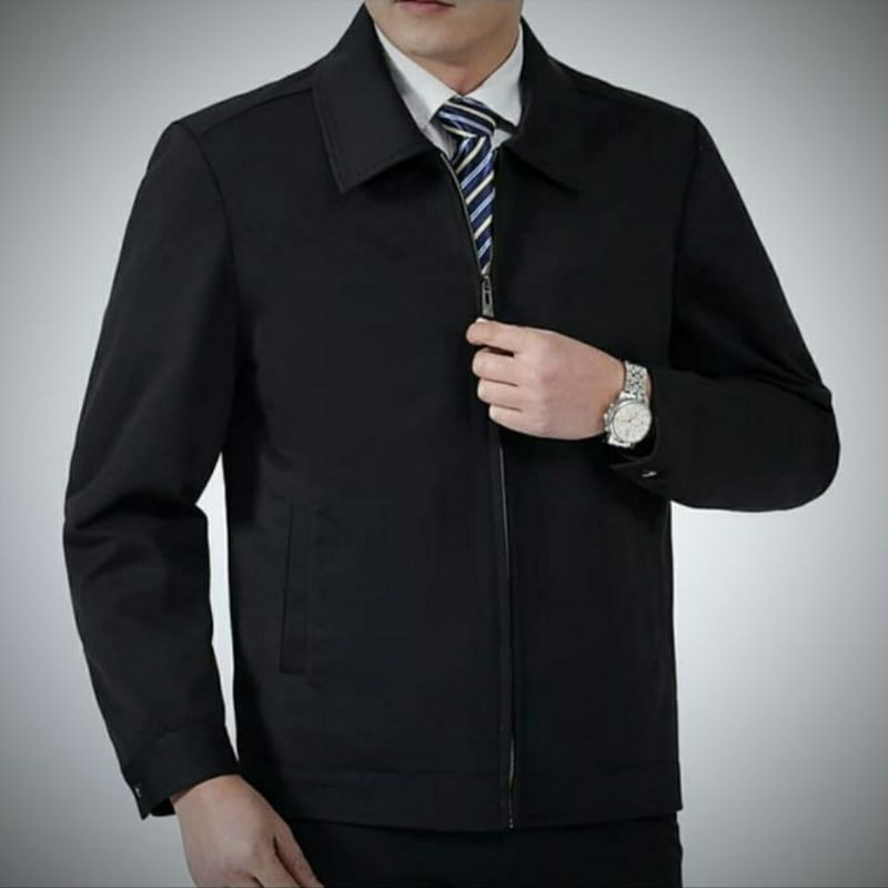 Jasket Men Jasket Plain Jasket Semi Jasket Jasket Teacher Jasket Black ...