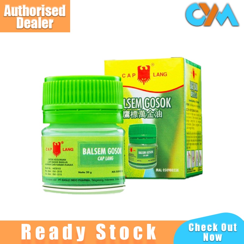 Eagle Brand Balsem Gosok Engle Balm 20g Cap Lang Sakit-sakit Otot ...