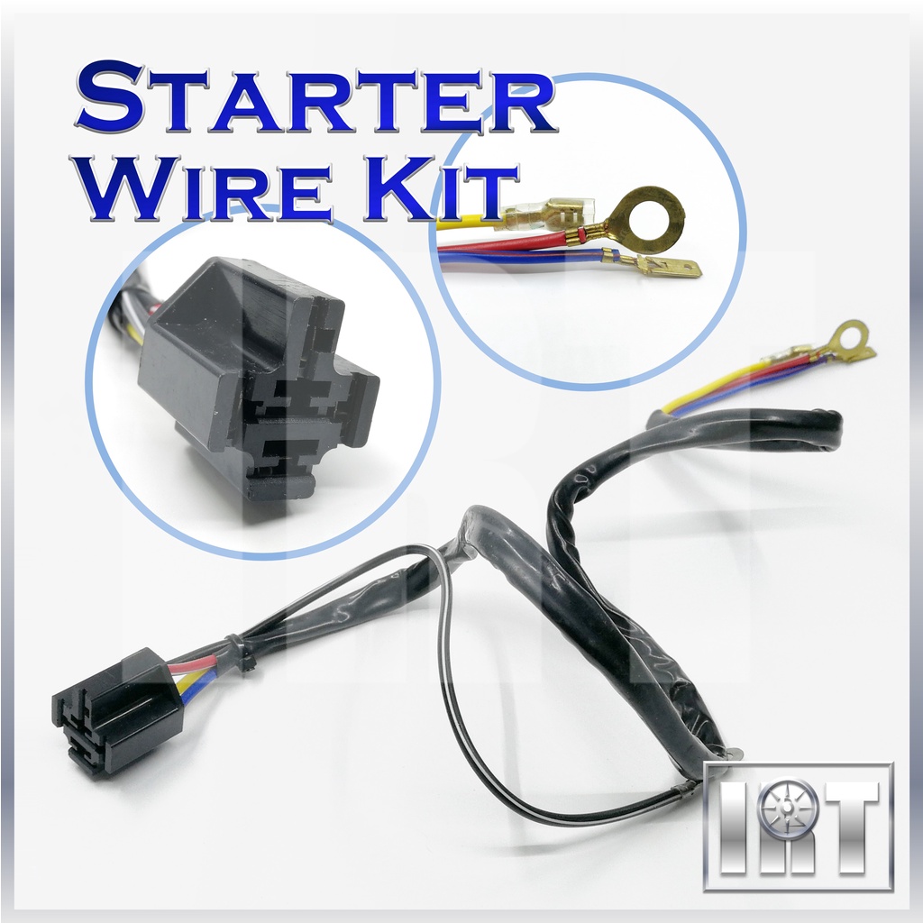 4 Pin Starter Wire Kit Wiring Universal Kereta Relay Proton Perodua ...