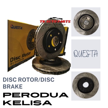 QUESTA DISC ROTOR/DISC BRAKE PERODUA KELISA KENARI VIVA (1 SET ...