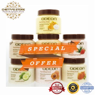(New Stock) Odeon Face and Body Scrub 300ml & 500ml + FREE GIFT ...