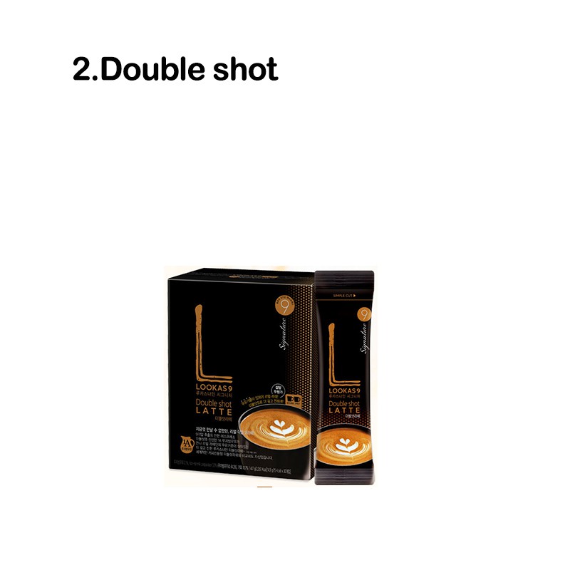 [LOOKAS 9]Korea instant coffee Mix Lookas9 Latte 30T (Signature, Double ...