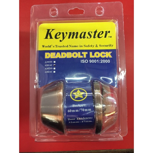 KEYMASTER SINGLE DEAD BOLT LOCK (BRASS) | Shopee Malaysia