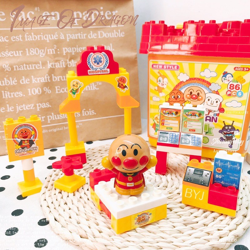 Anpanman Lego Set Children's Developmental Toy Doctor Anpanmen | Shopee ...